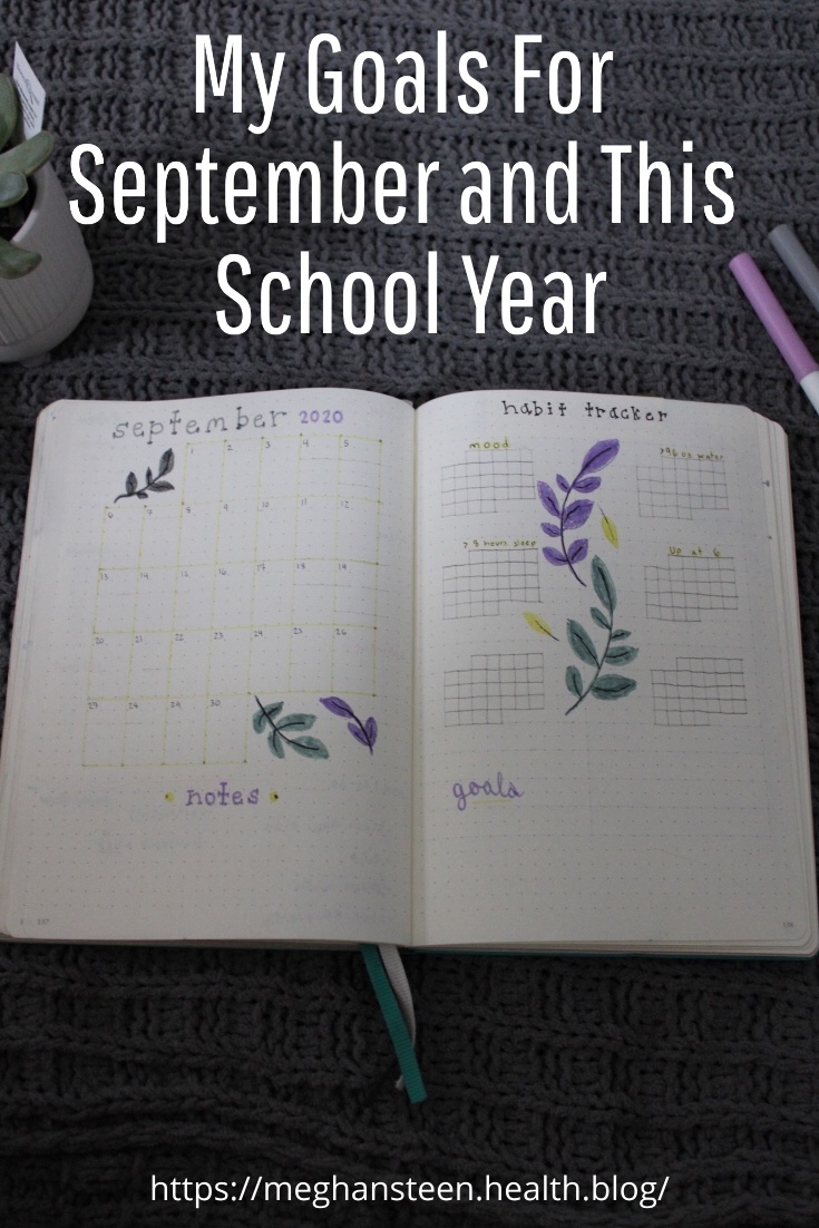 My Goals for This School Year and September – Meghan’s Teen Life